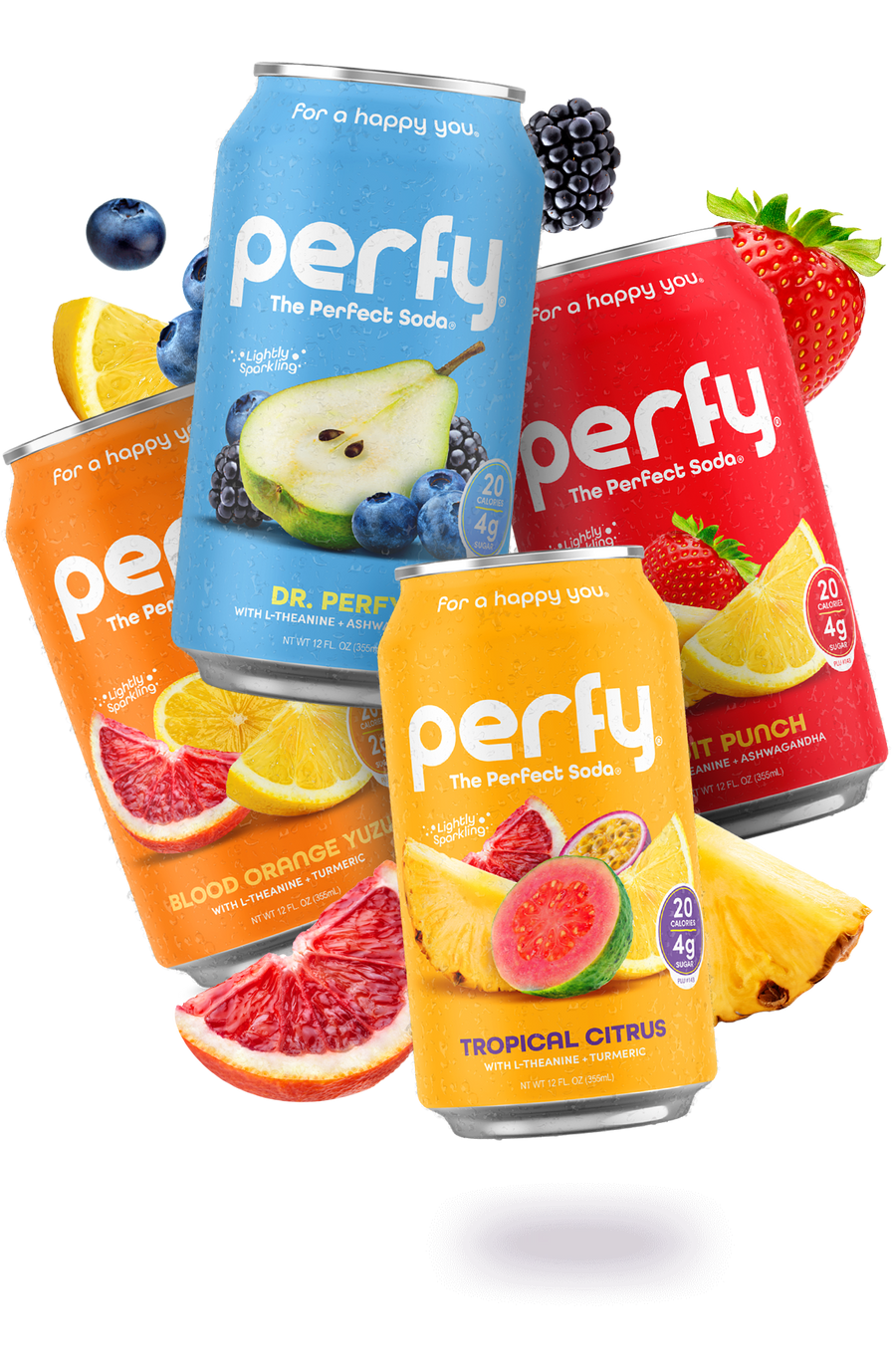 Boost Moods NOT Blood Sugar | Perfy Caffeine Free Soda