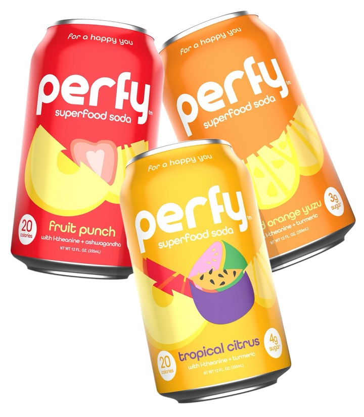 Low Sugar, Low Carb, Keto Certified, Nootropic, Healthy Soda | Perfy